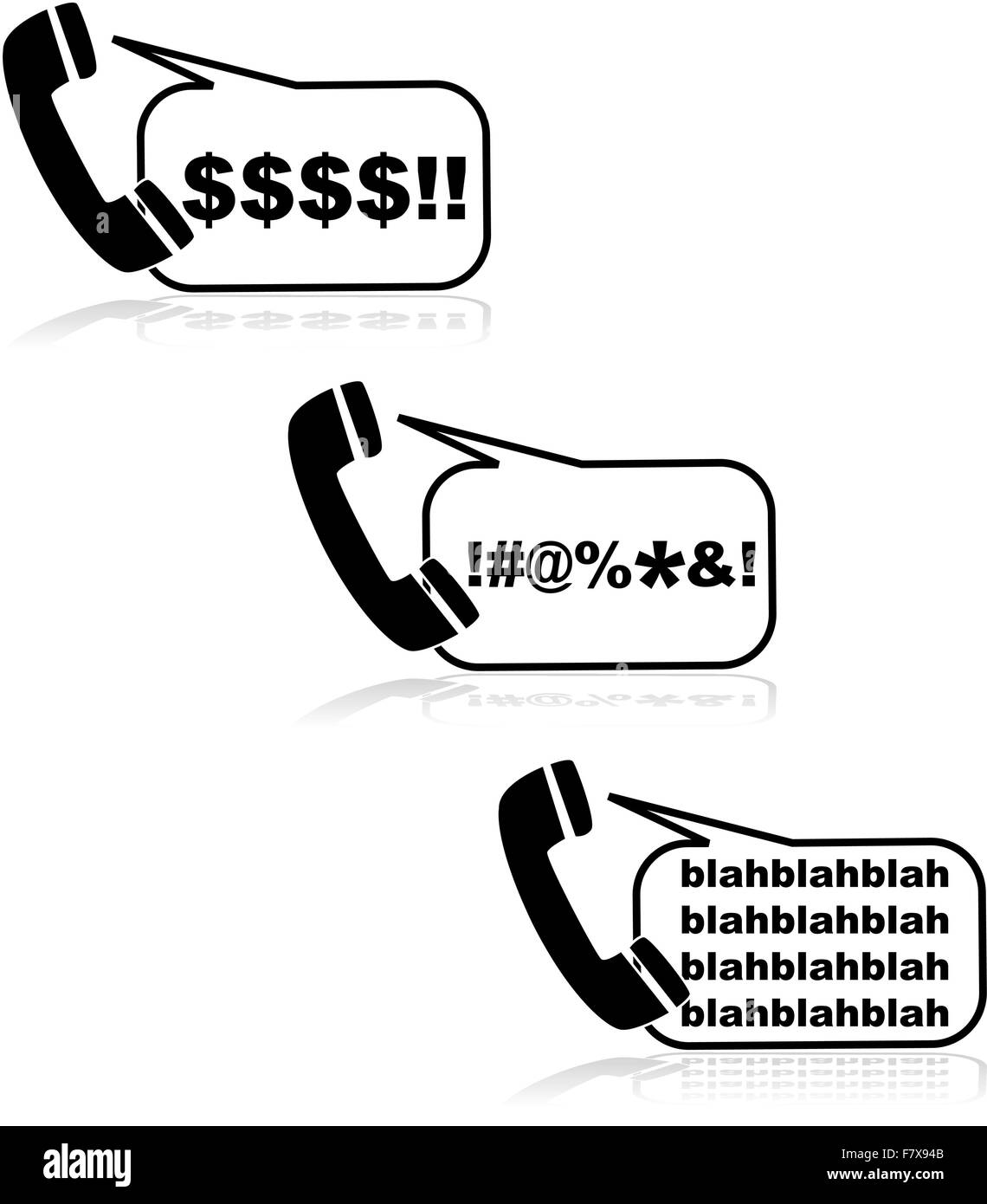 Unwanted calls Stock Vector Images - Alamy