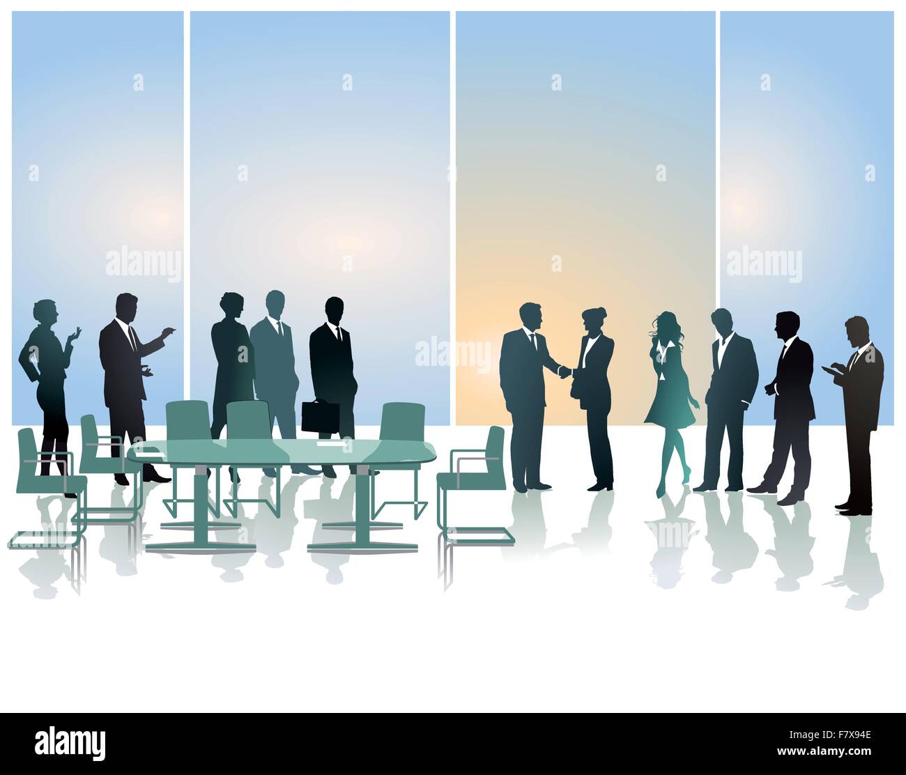 Crowd reception Stock Vector Images - Alamy