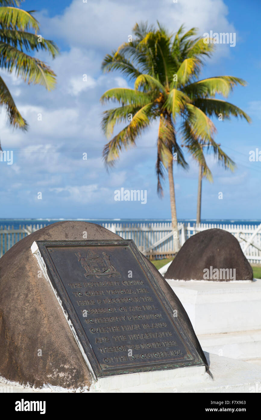 Cession Site, Levuka (UNESCO World Heritage Site), Ovalau, Fiji Stock ...