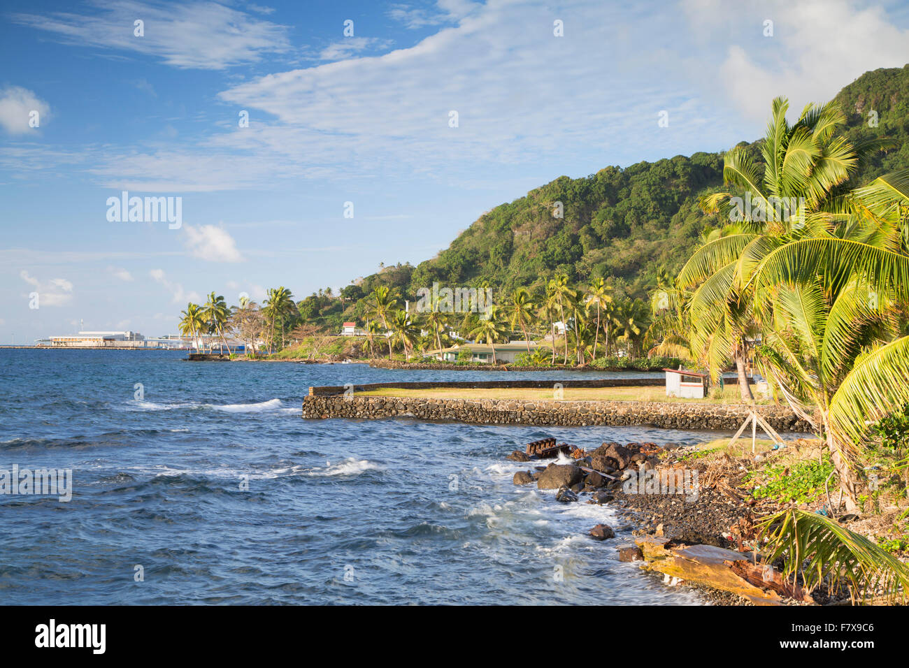 Shore of Levuka (UNESCO World Heritage Site), Ovalau, Fiji Stock Photo ...