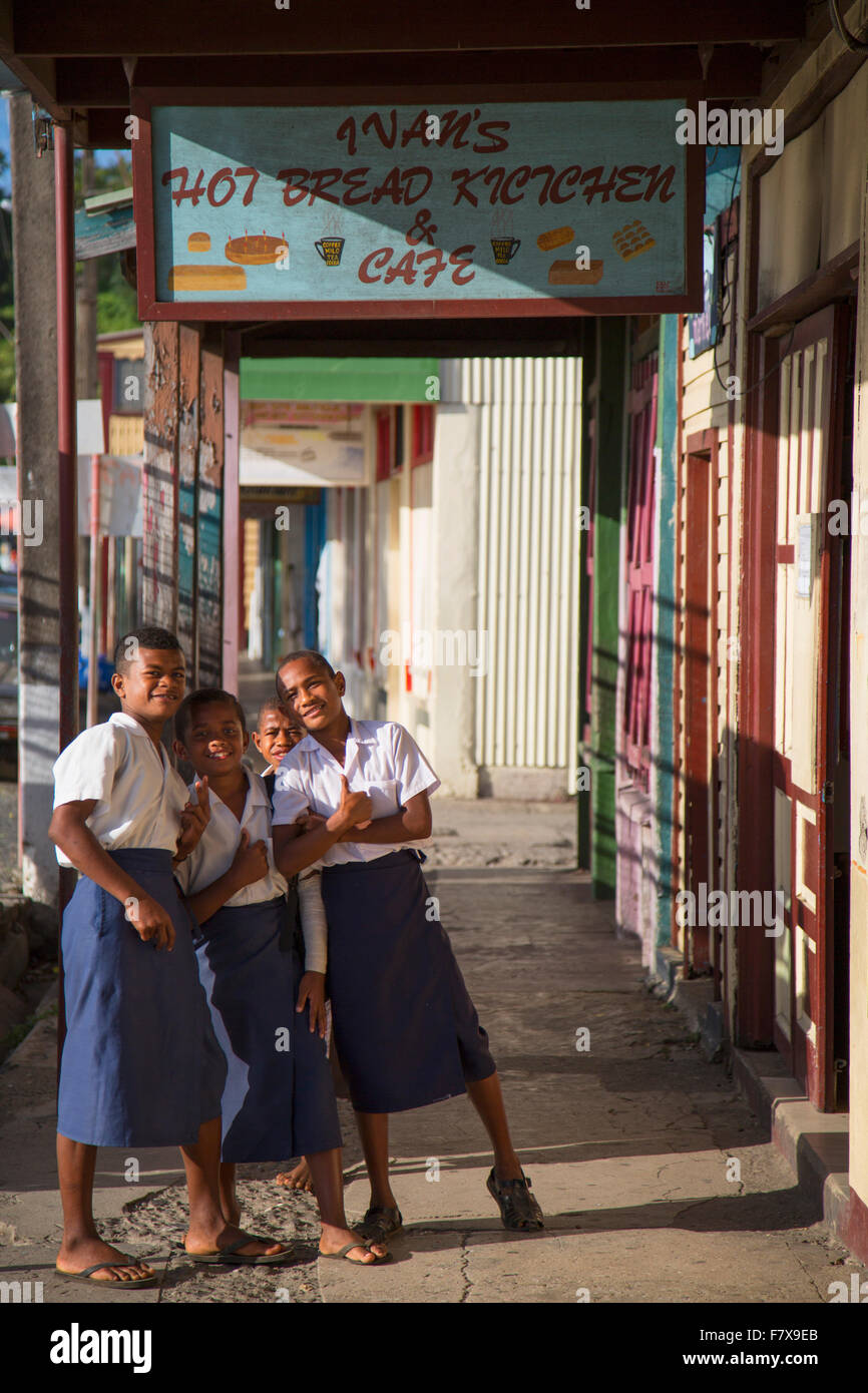 Fiji fijian children hi-res stock photography and images - Alamy