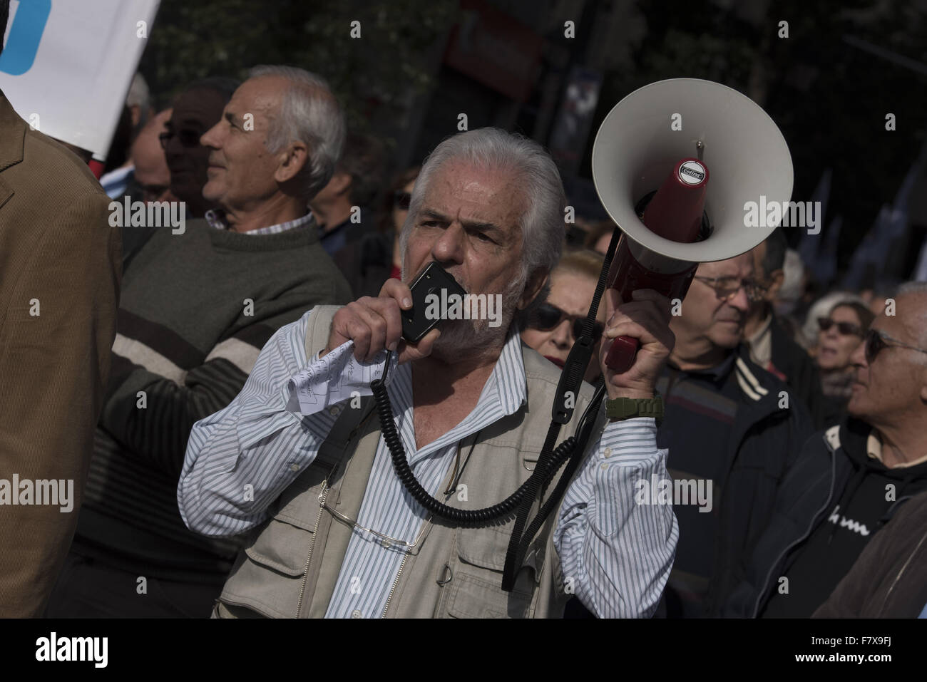 Athens, Greece. 3rd Dec, 2015. Protesters march towards the Greek ...