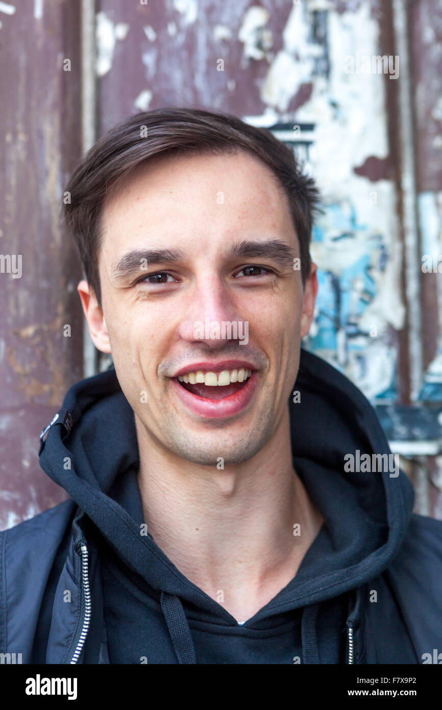 Jonas Cumrik alias Johny Machette is czech singer, raper Stock Photo ...