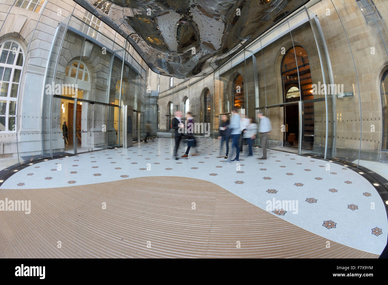 Library Walk at Central Library in St. Peters Square, Manchester Stock ...