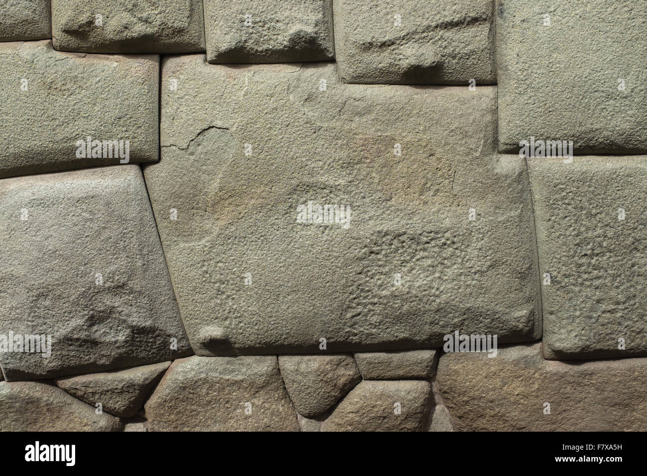 Inca walls of the ancient palace of Inca Roca, today archbishop's ...