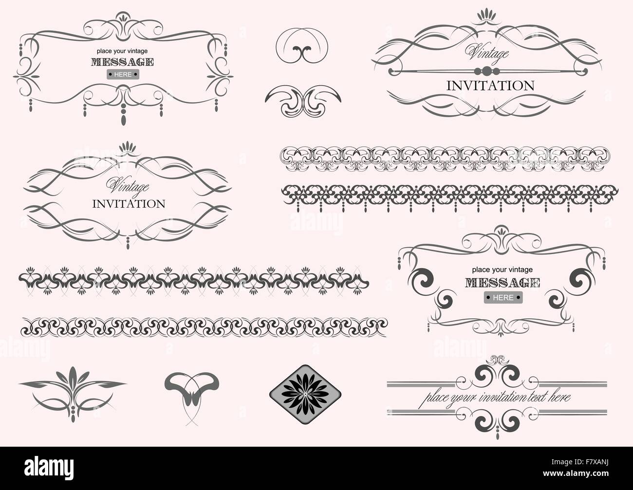 Vector decorative design elements Stock Vector Image & Art - Alamy