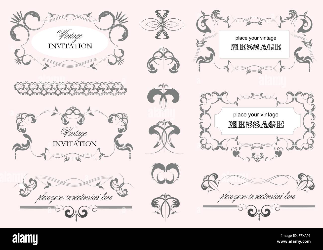 Vector Decorative Design Elements Stock Vector Image Art Alamy