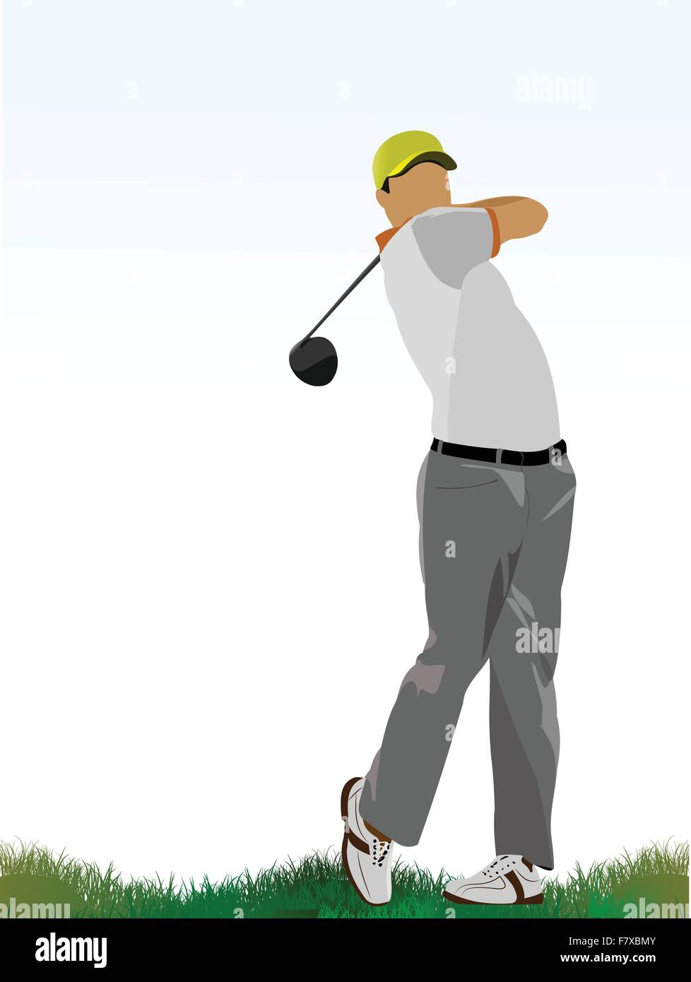 Golf players. Vector illustration Stock Vector Image & Art - Alamy