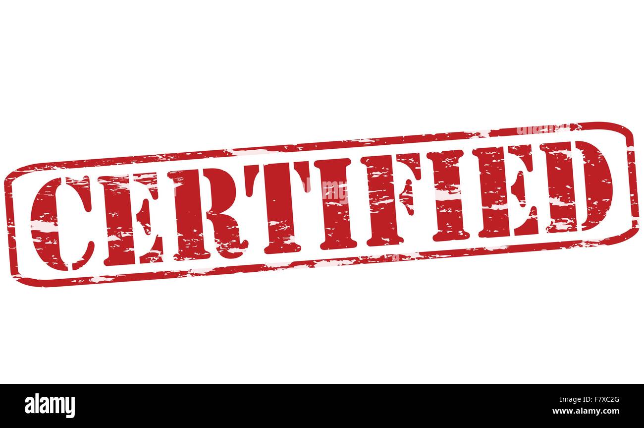 Certified stamp rectangular sign hi-res stock photography and images ...