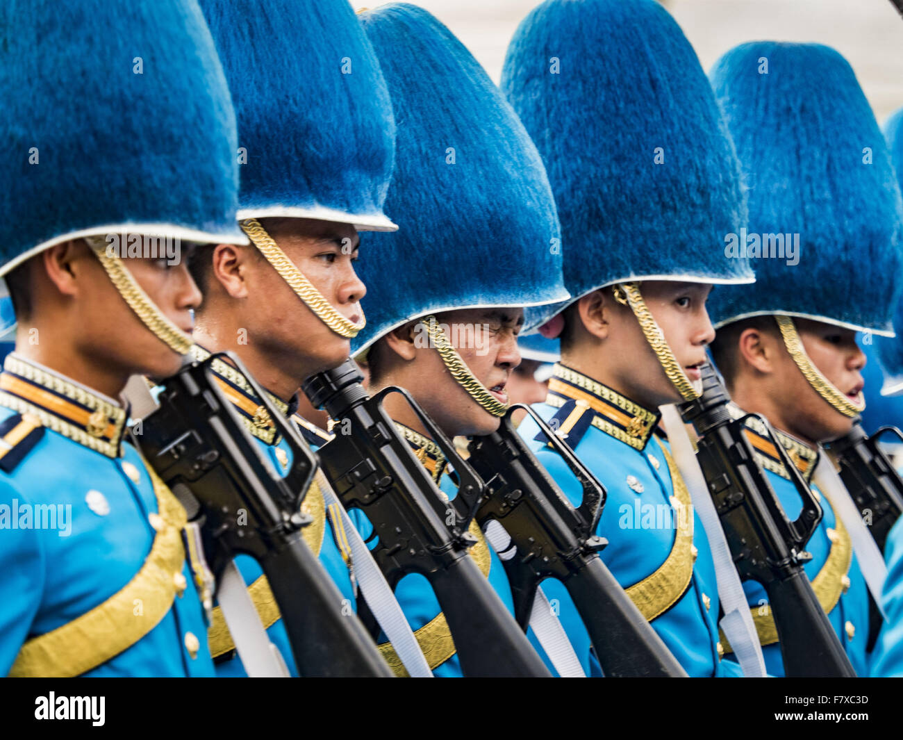 Thai royal guards march in hi-res stock photography and images - Alamy