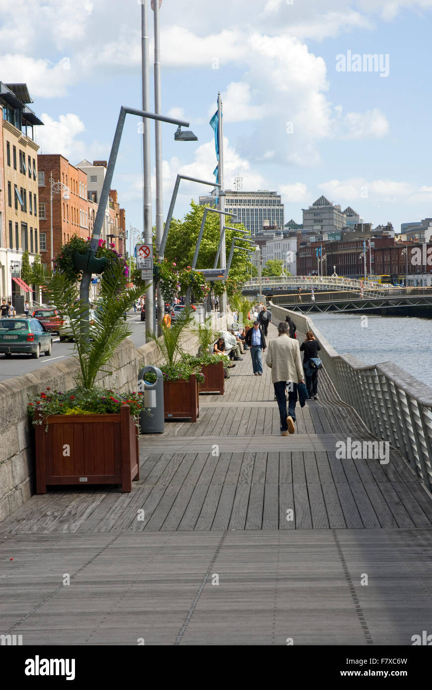 Riverside walk, Dublin, Eire Stock Photo - Alamy