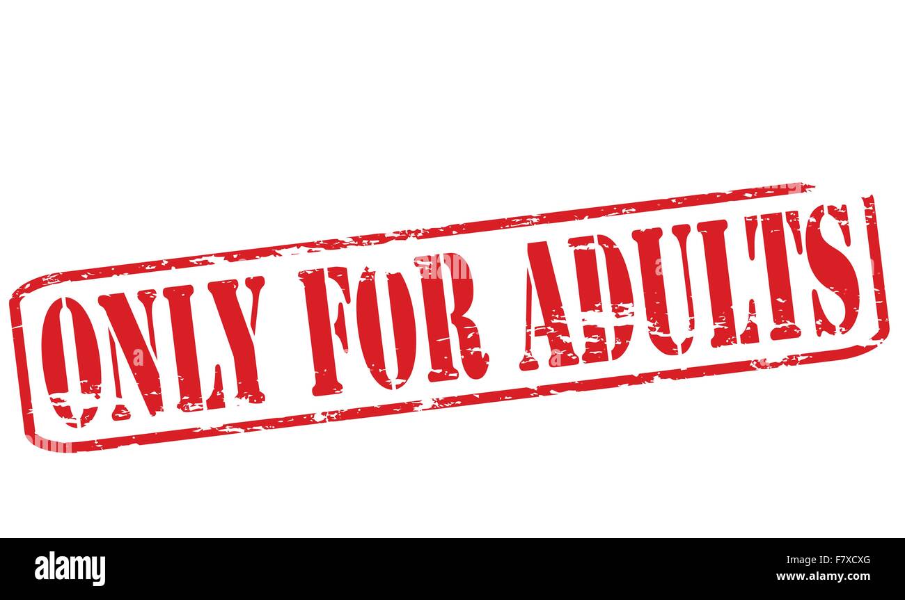 Adults only grunge stamp hi-res stock photography and images - Alamy