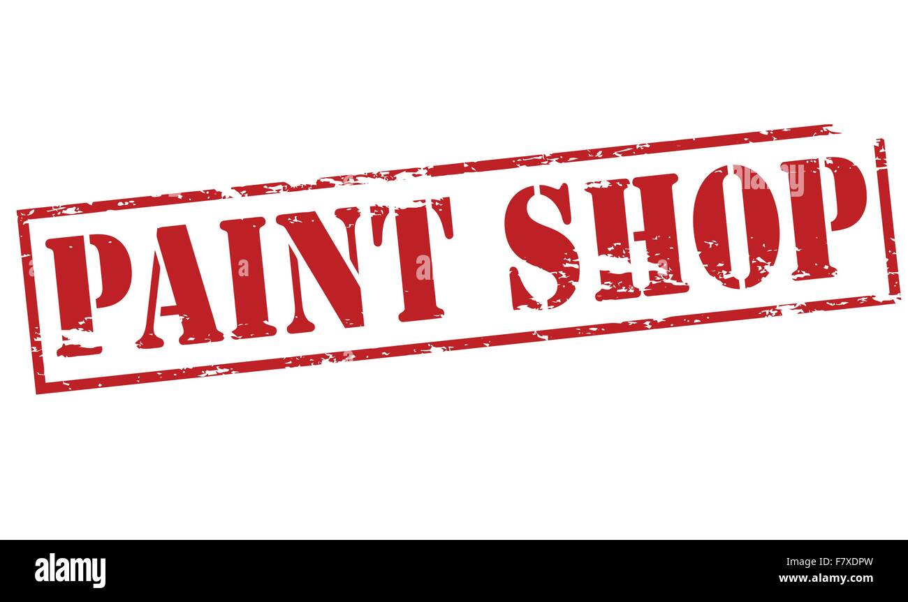 Paint store sign Stock Vector Images - Alamy