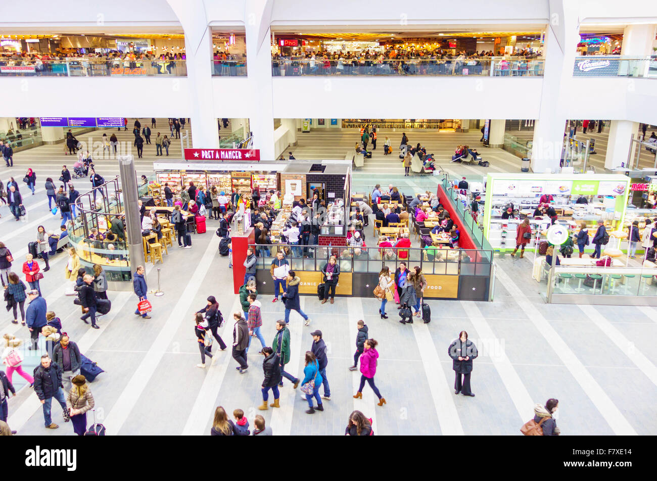The new concourse and shopping centre at Grand Central Birmingham UK ...