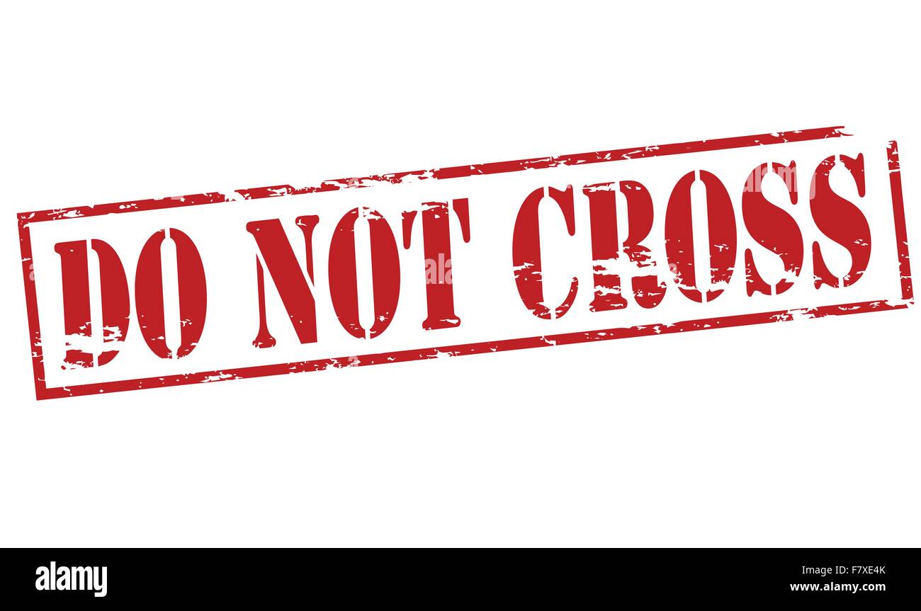 Do not cross Stock Vector Image & Art - Alamy