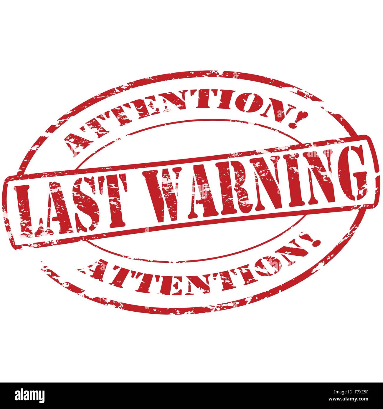 Final warning Stock Vector Images - Alamy