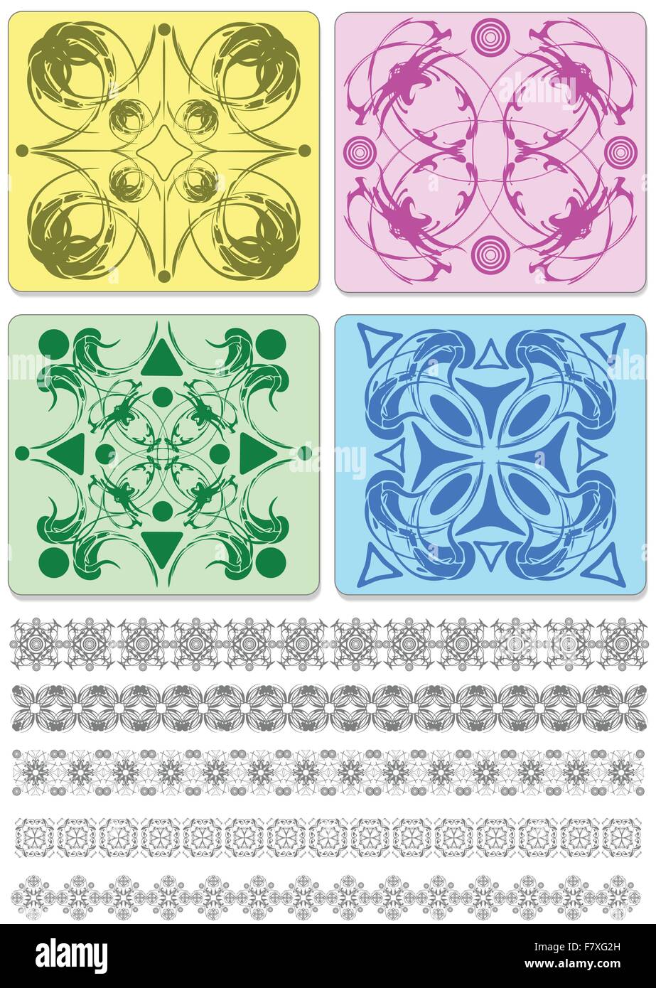 Collection of ornamental rule lines hi-res stock photography and images ...