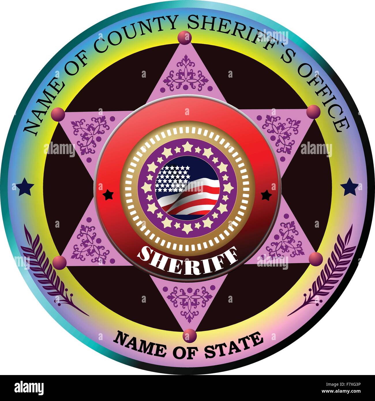Sheriffs badge hi-res stock photography and images - Alamy