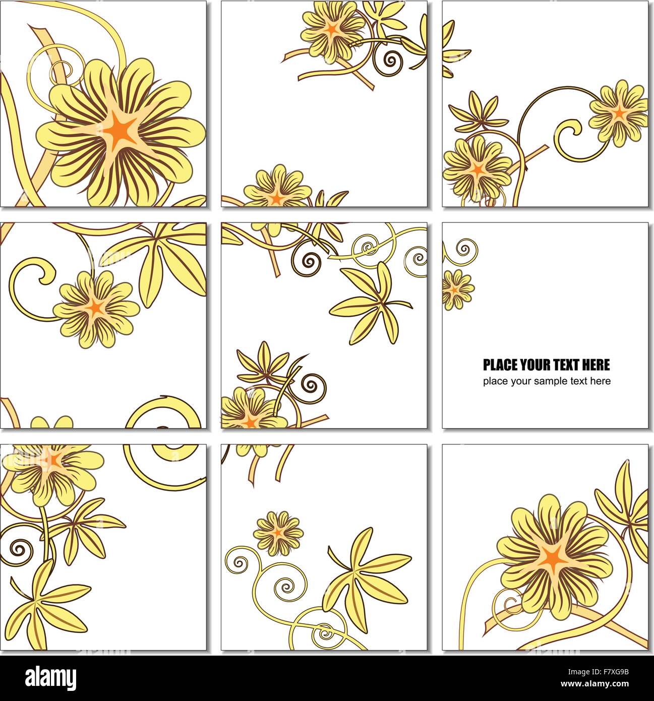 Mosaic flower Stock Vector Images - Alamy