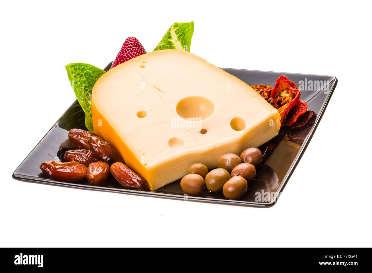 Yellow ripe cheese Stock Photo - Alamy