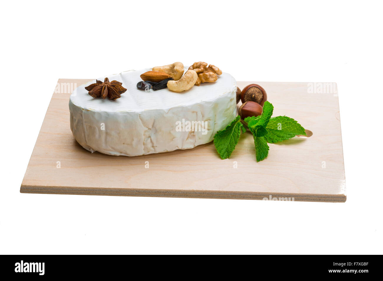 Fresh soft brie cheese Stock Photo - Alamy