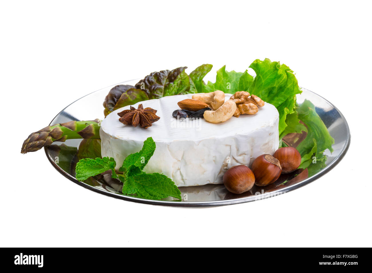 Fresh soft brie cheese Stock Photo - Alamy