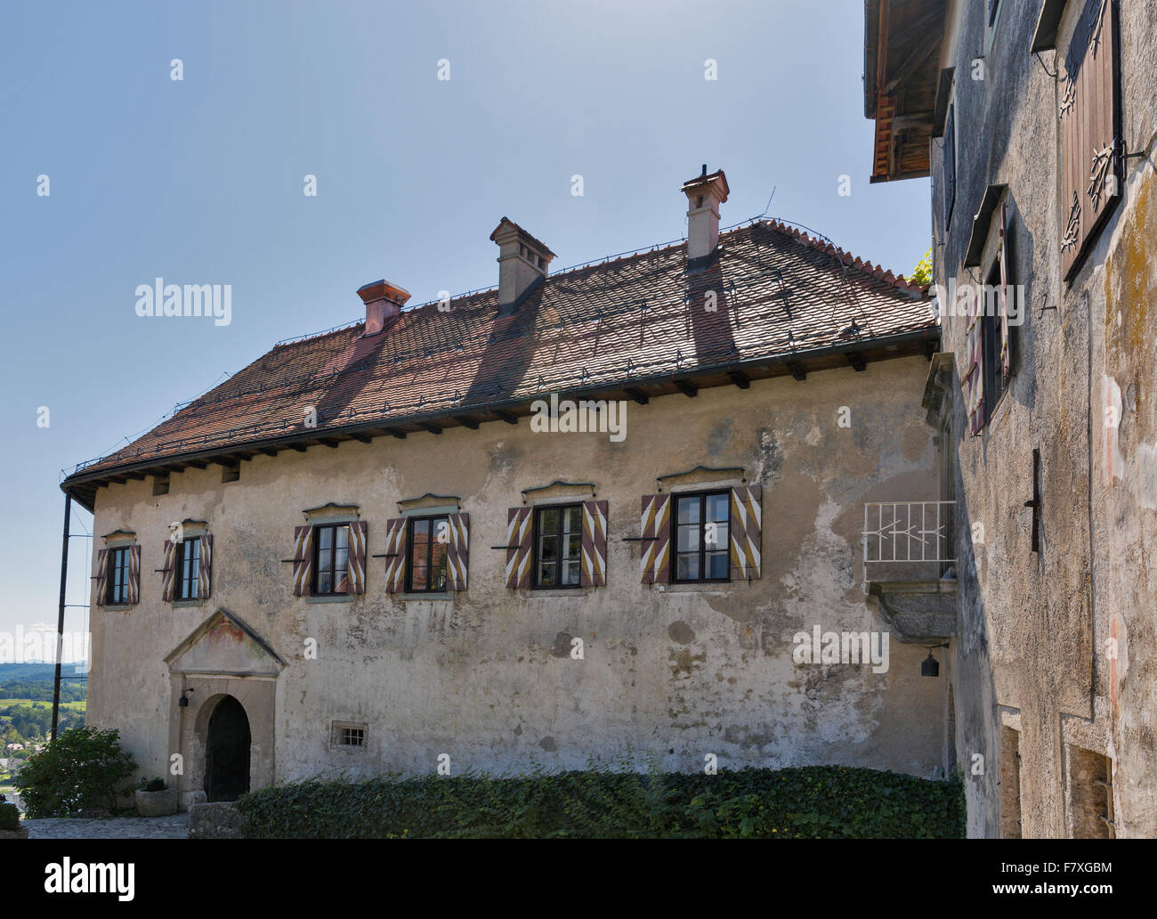 Ancient Bled Castle in Slovenia Stock Photo - Alamy