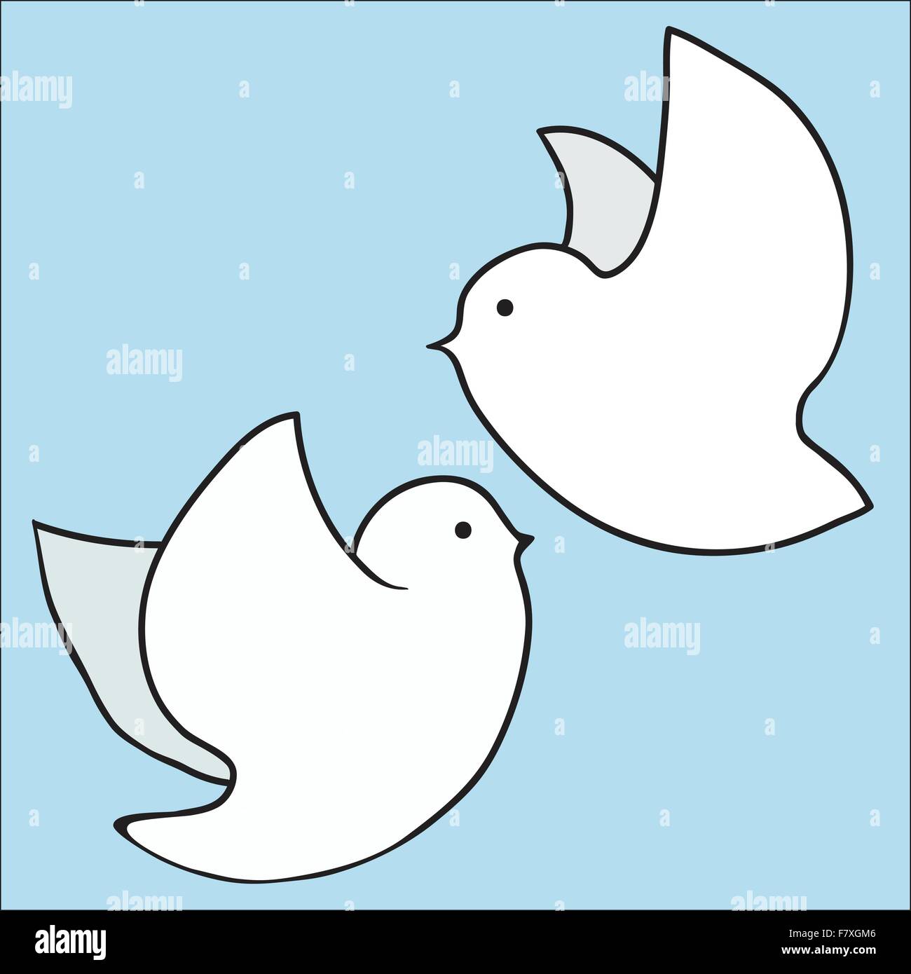 Pair if birds Stock Vector Images - Alamy