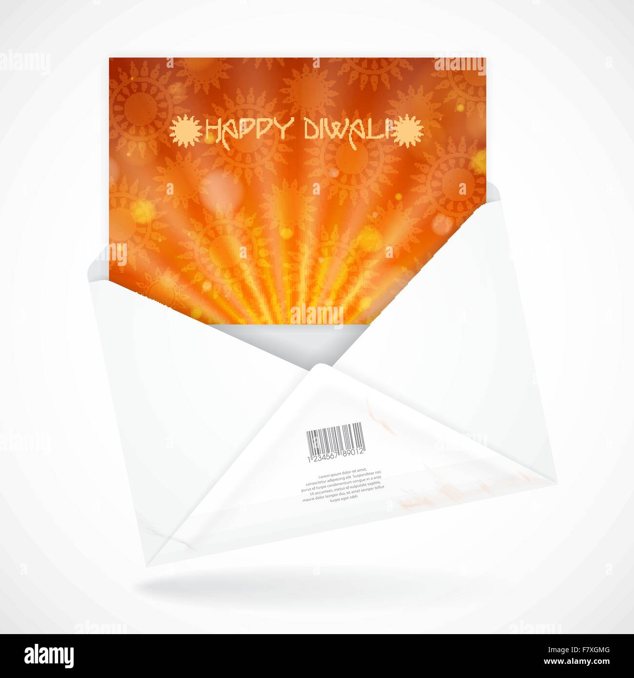 Postal Envelopes With Greeting Card Stock Vector Image & Art - Alamy