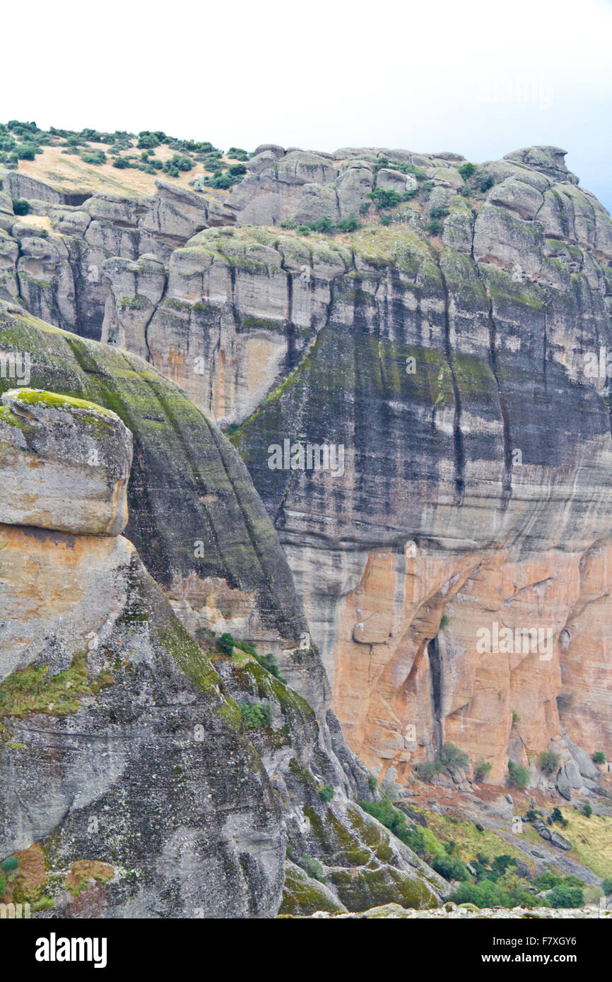 Meteora cliffs and monasteries Stock Photo - Alamy