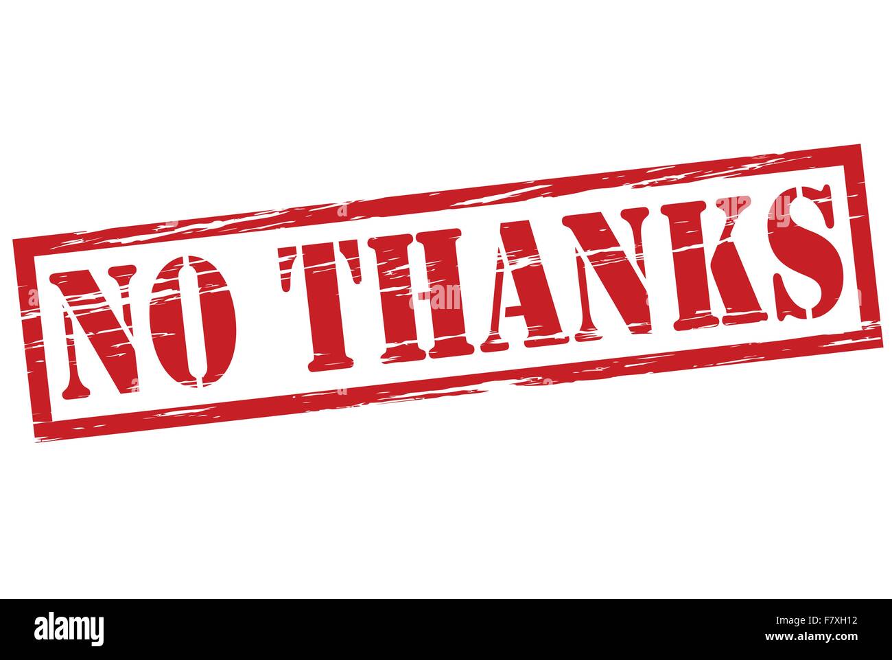 No thanks sign hi-res stock photography and images - Alamy