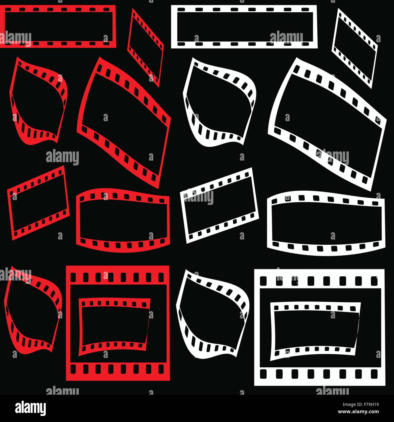 Film strip cinema frames Stock Vector Images - Alamy