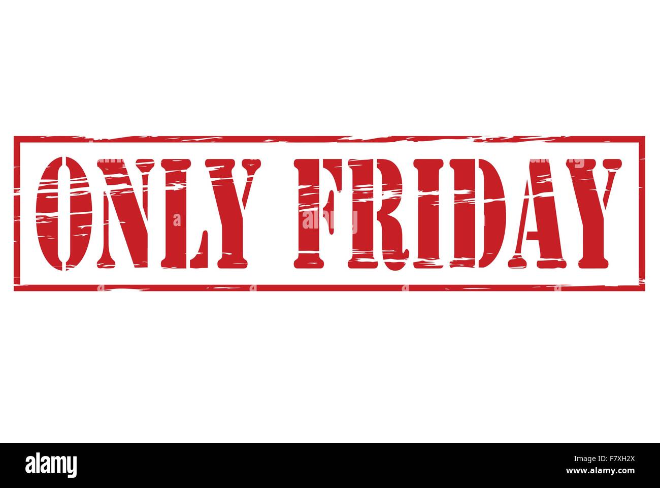 Friday only Stock Vector Images - Alamy