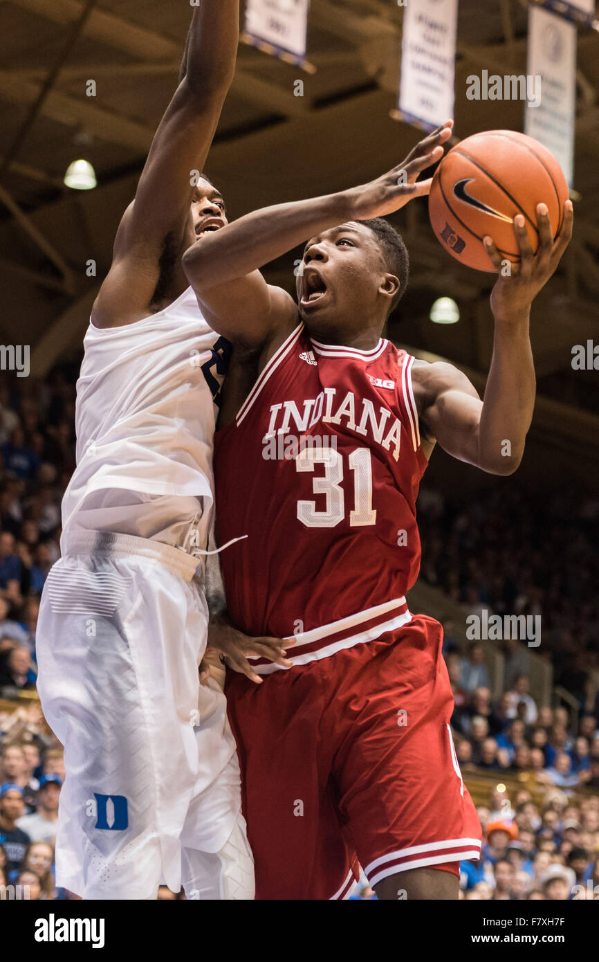 Durham, North Carolina, USA. 2nd Dec, 2015. Indiana Hoosiers center ...