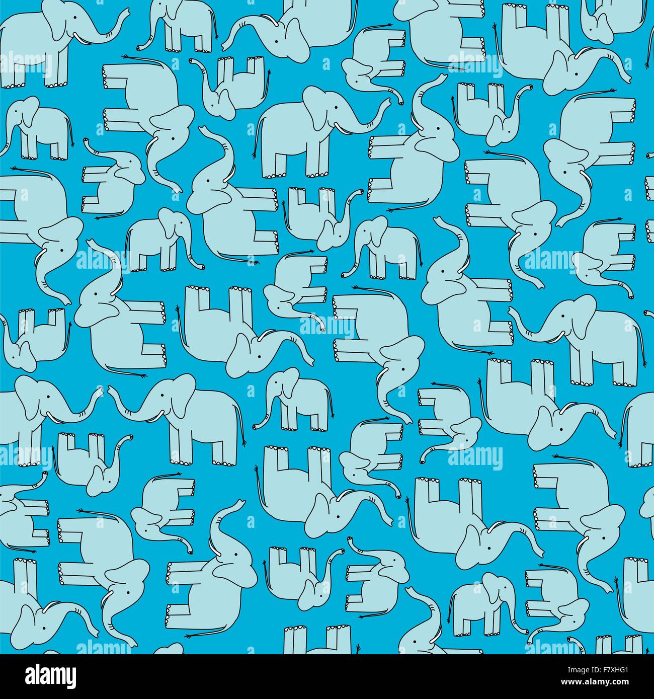 Elephants pattern seamless Stock Vector Images - Alamy