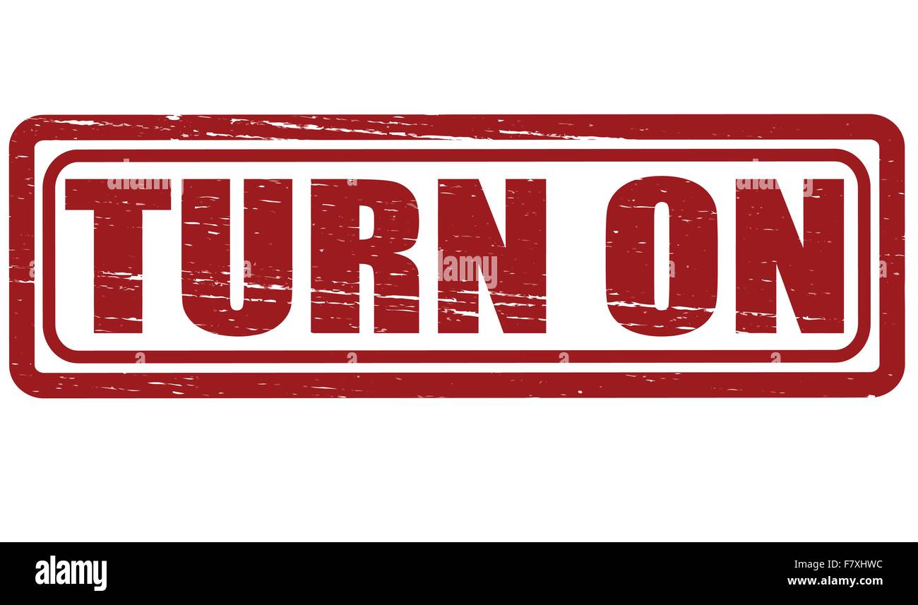 Turn on Stock Vector Images - Alamy