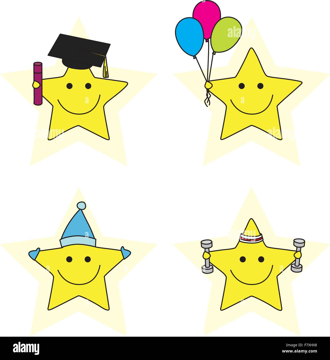 Cartoon star Stock Vector Images - Alamy