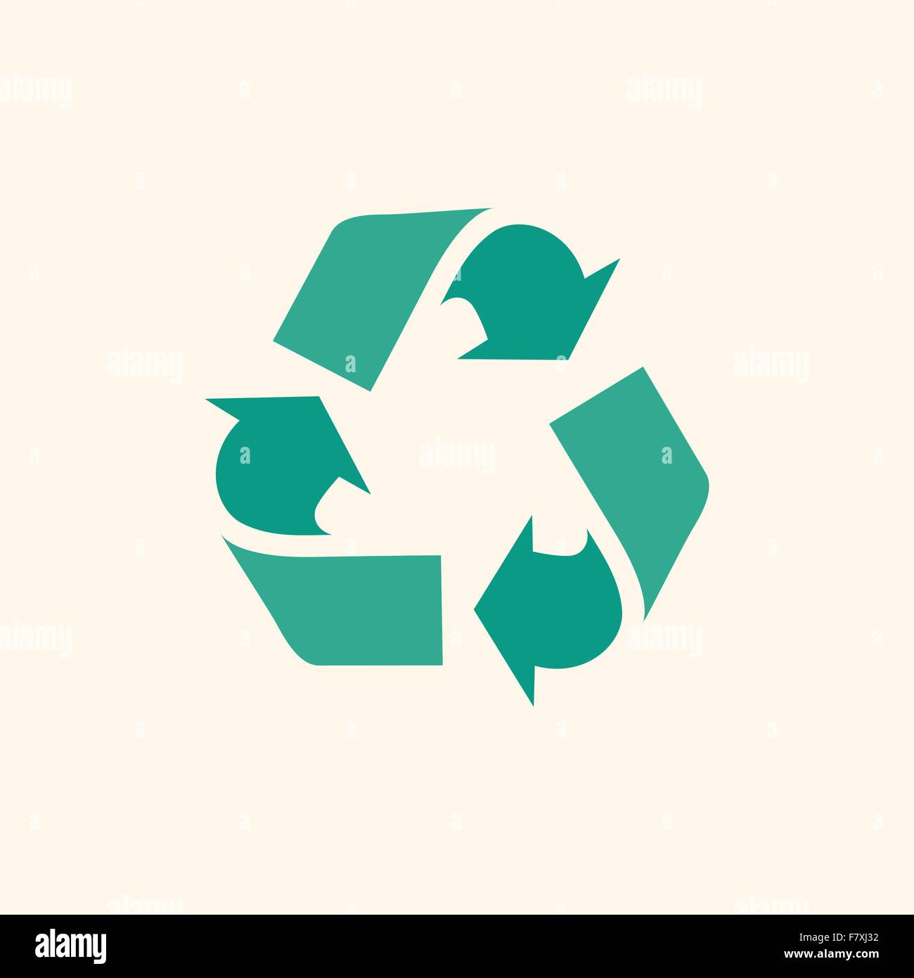 Recycle Flat Icon Stock Vector Image & Art - Alamy
