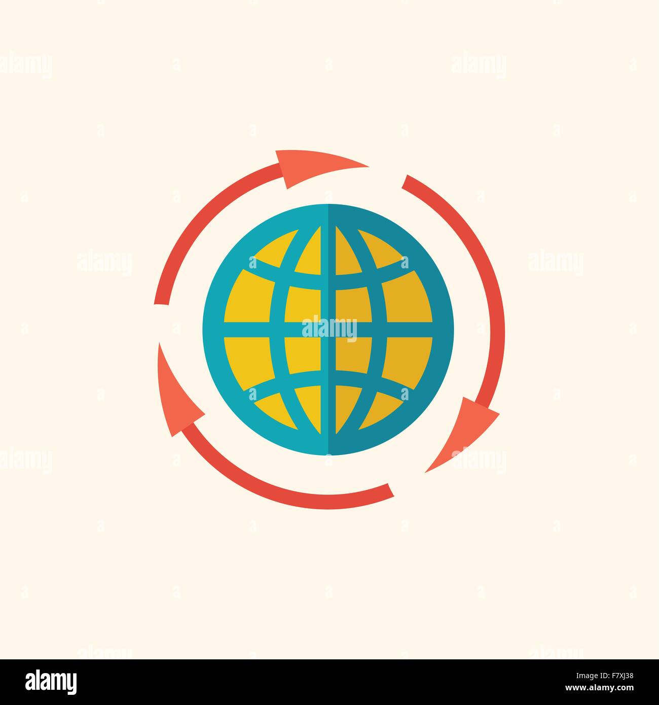 Arrows recycle icon Stock Vector Images - Alamy