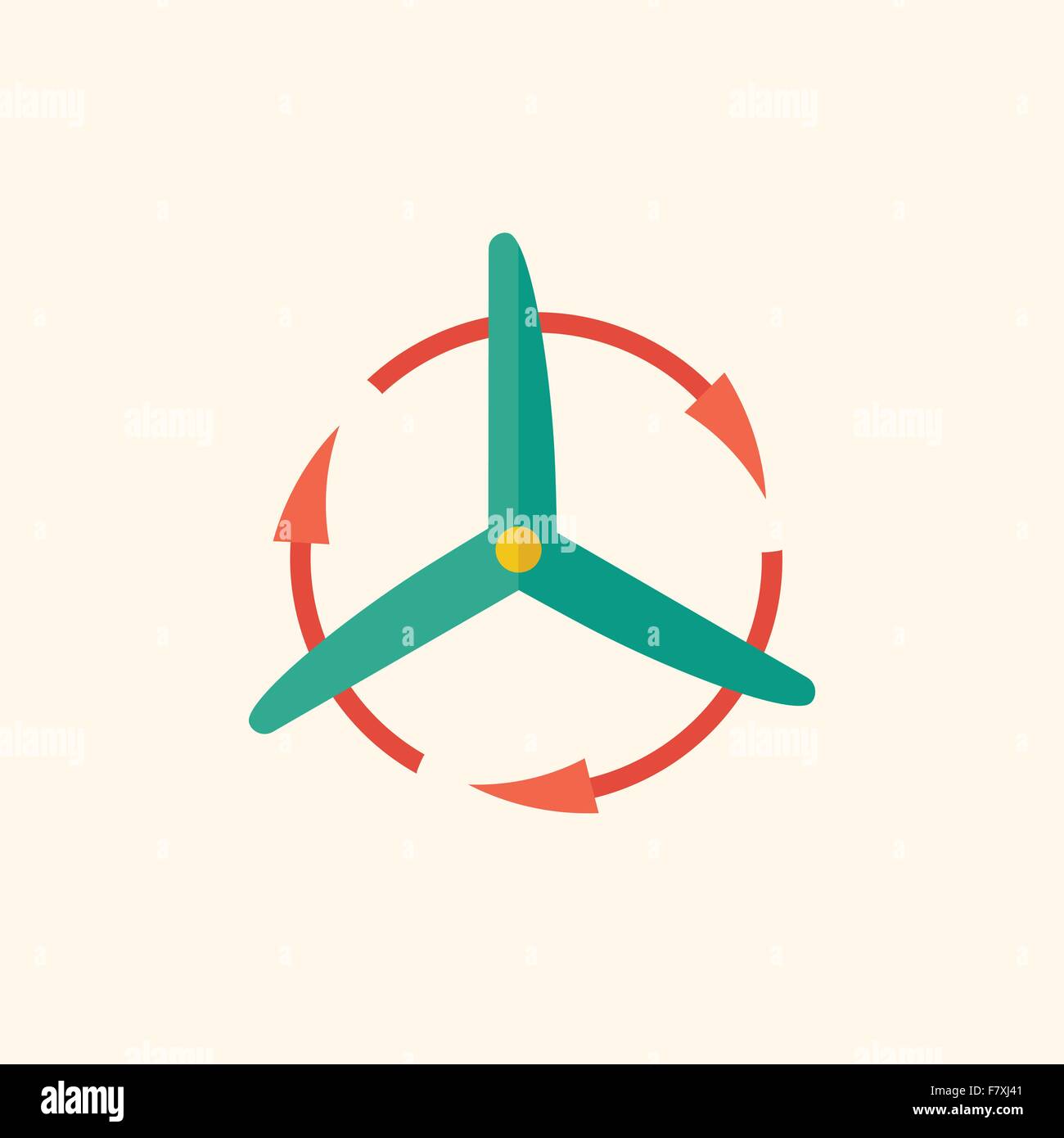 Wind Energy Flat Icon Stock Vector Image & Art - Alamy