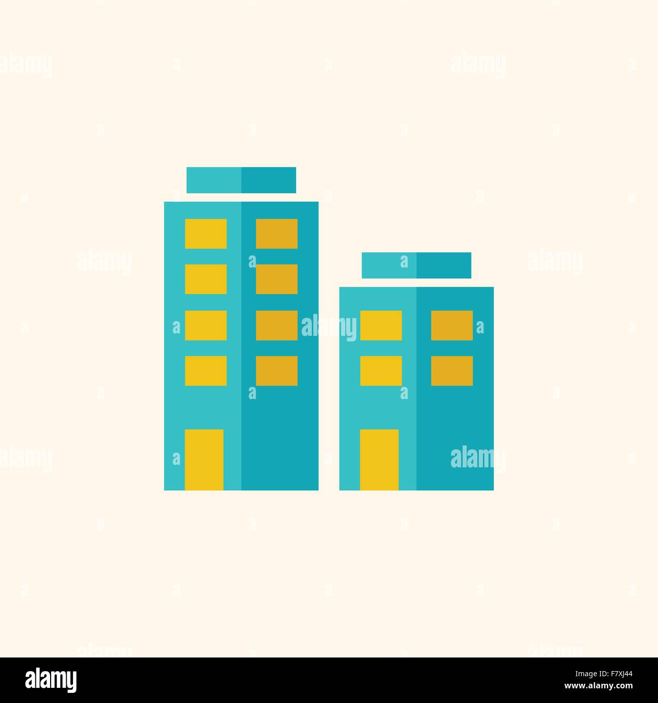 Flattened buildings Stock Vector Images - Alamy