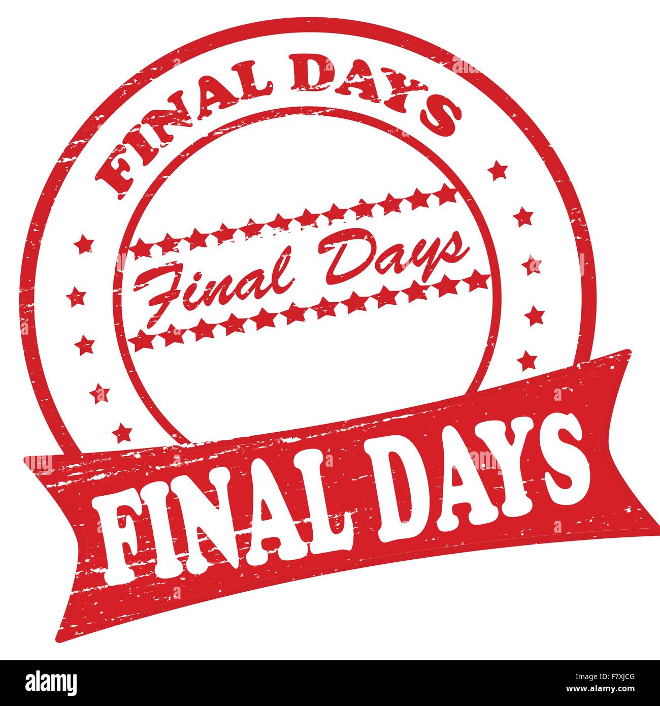 Final days stamp hi-res stock photography and images - Alamy