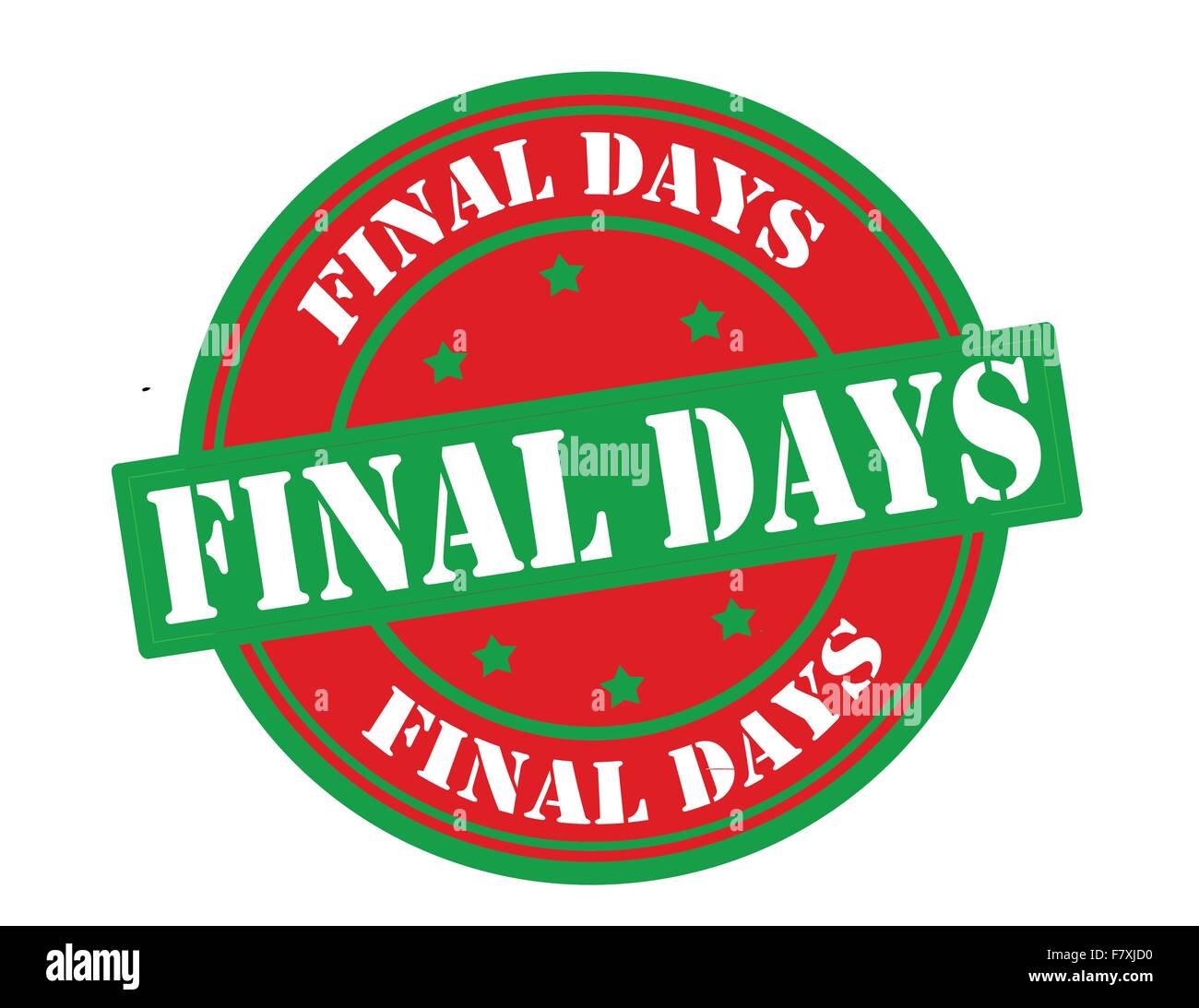 Final days stamp hi-res stock photography and images - Alamy