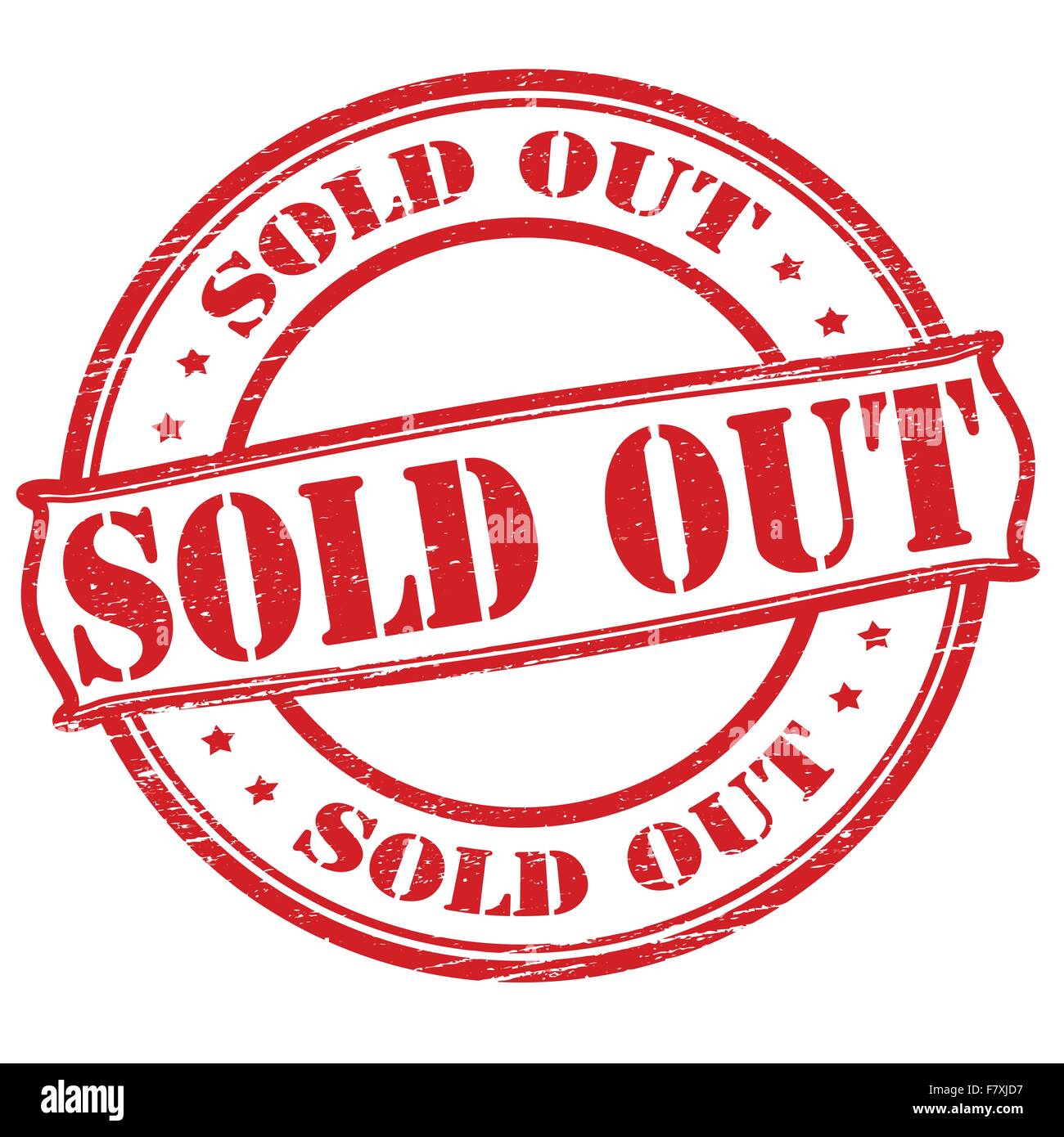 Sold out round red Stock Vector Images - Alamy