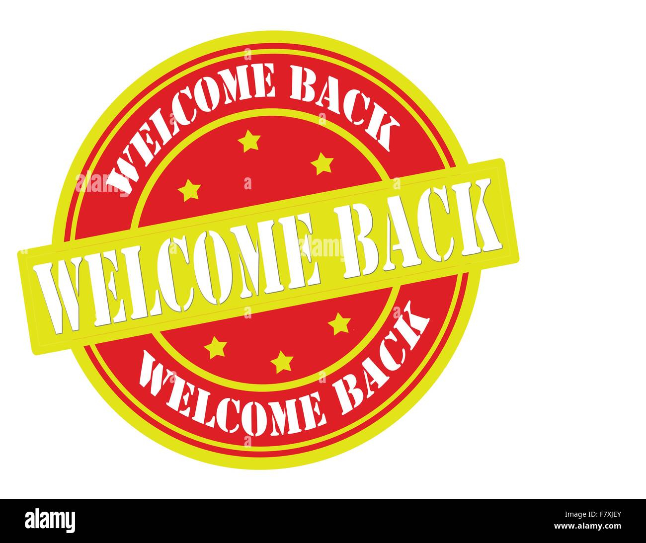Welcome back stamp hi-res stock photography and images - Alamy
