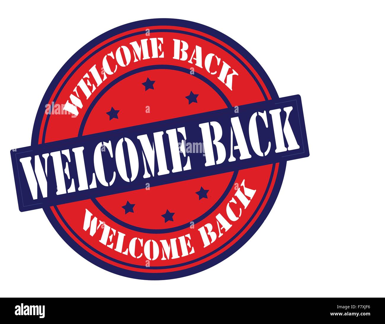 Welcome back stamp Cut Out Stock Images & Pictures - Alamy
