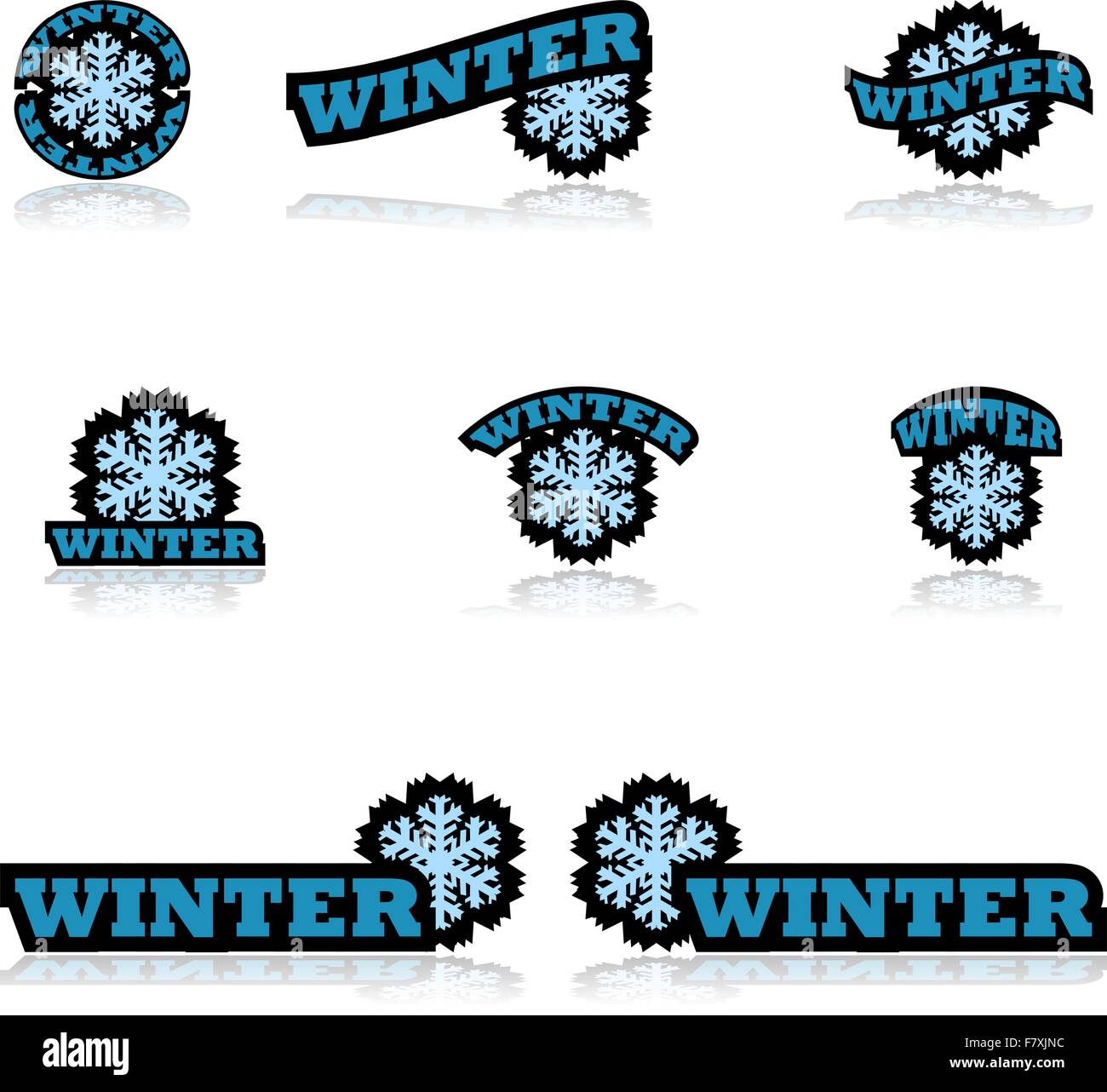 Winter icons hi-res stock photography and images - Alamy