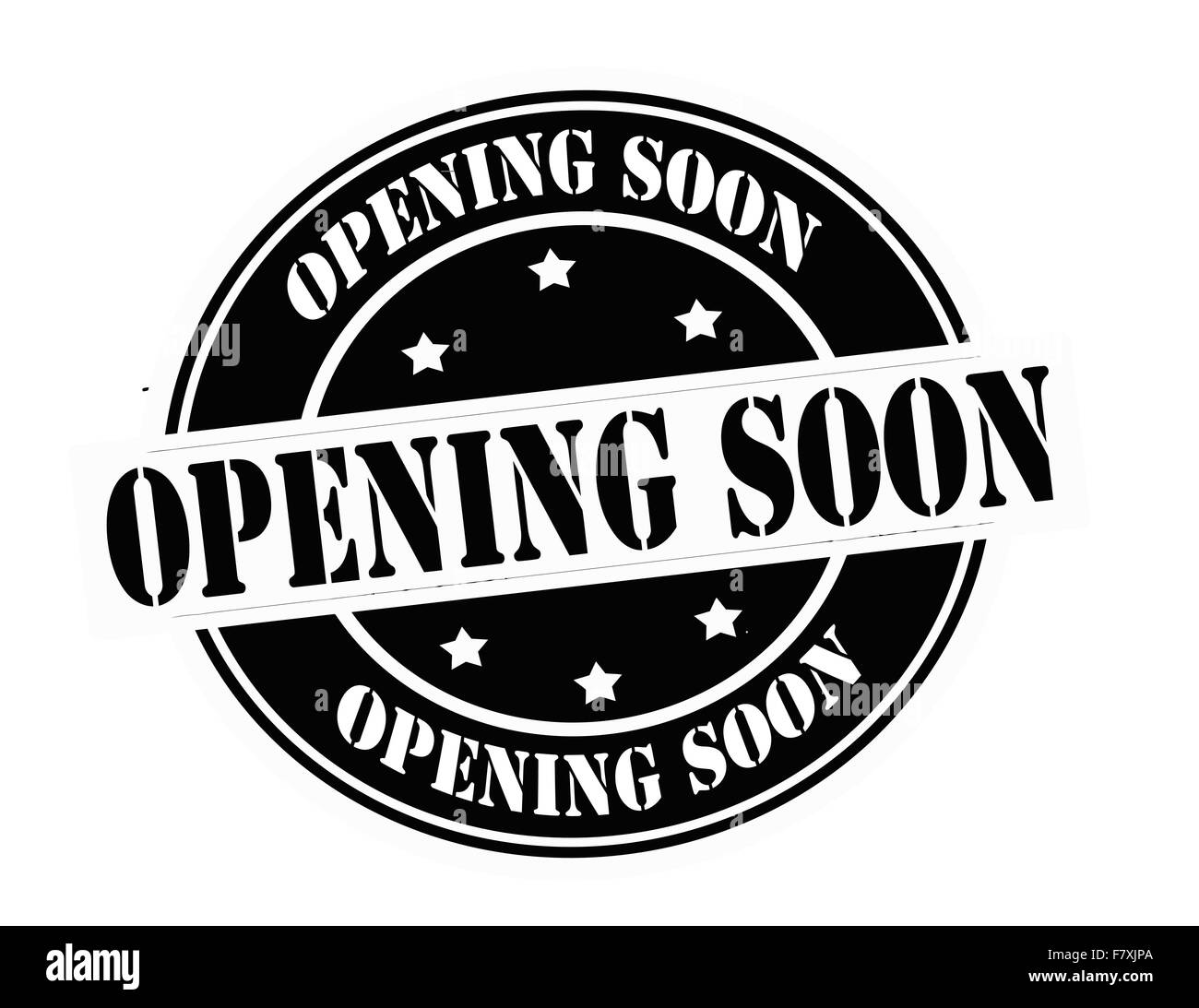 Opening shortly sign Black and White Stock Photos & Images - Alamy
