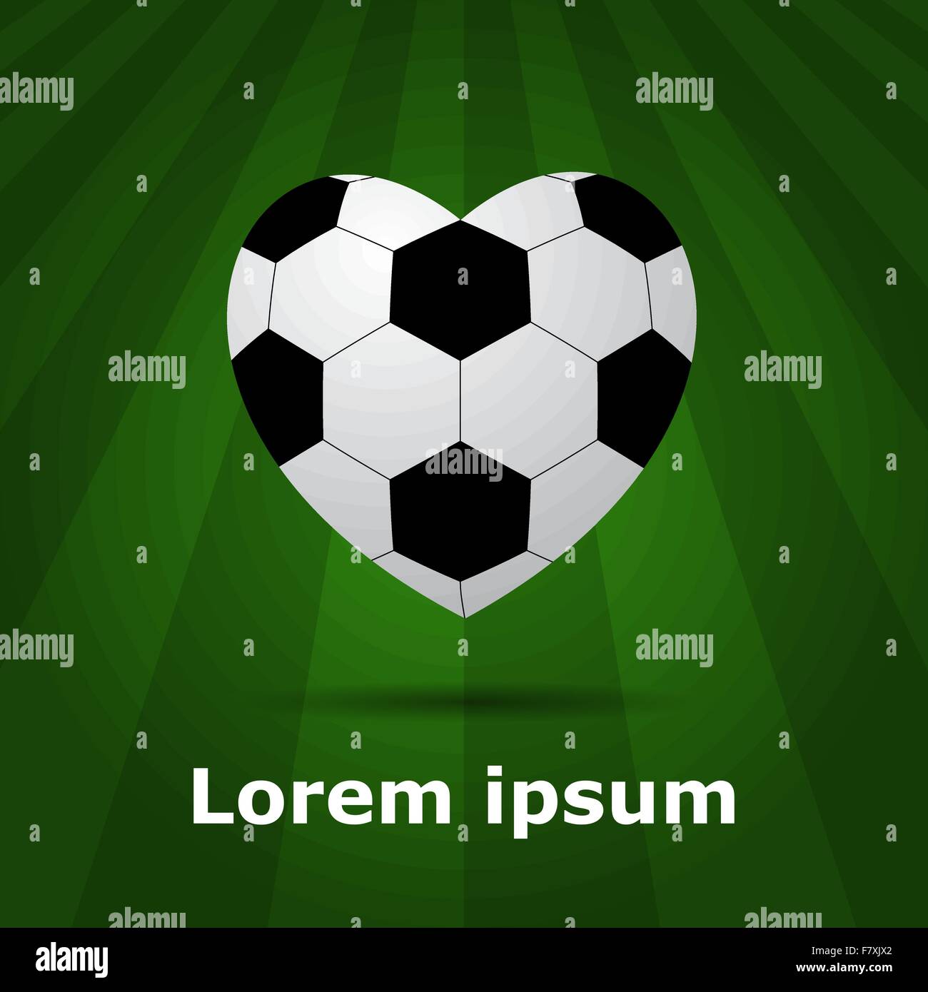 soccer ball heart Stock Vector Image & Art - Alamy