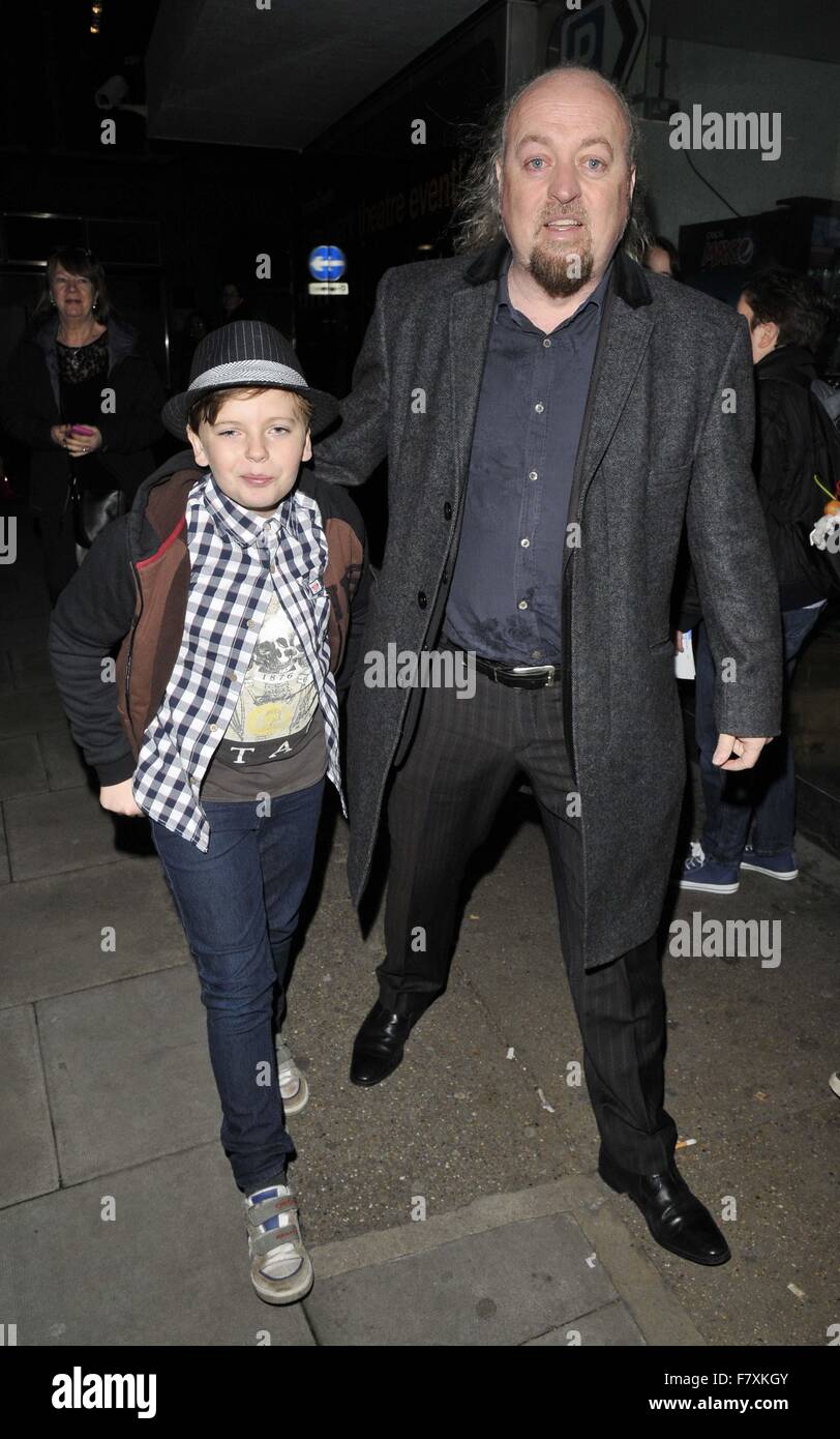 London, UK. 270214. Dax Bailey and Bill Bailey at the "War Horse" NT ...